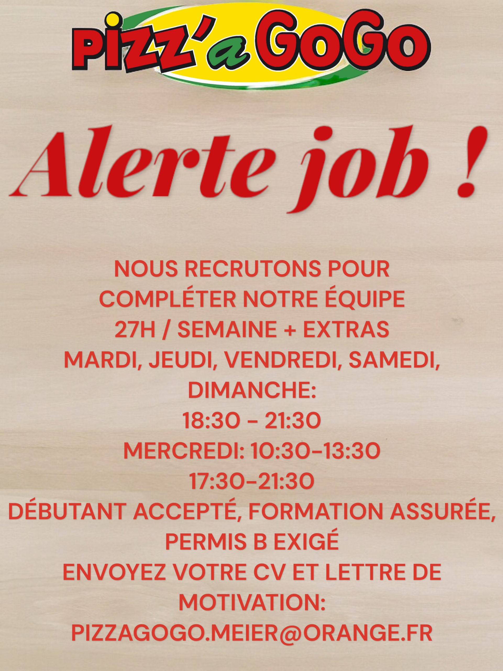 PiZZa GoGo - Accueil